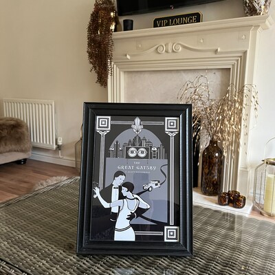 Icarus Greek Mythology Print, Graphic Minimalist Wall Art, the Fall of ...