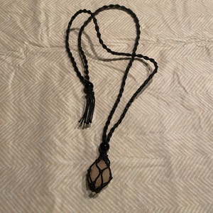 Woven Basket Waxed Hemp Interchangeable Adjustable Crystal Net Cord ...