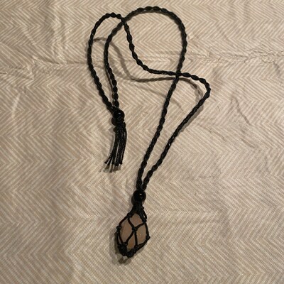 Woven Basket Waxed Hemp Interchangeable Adjustable Crystal Net Cord ...