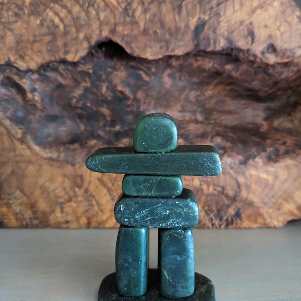 Canadian Nephrite Jade Carving, Inukshuk - Etsy