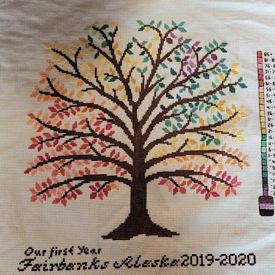 Temperature Tree Cross Stitch Pattern PDF INSTANT DOWNLOAD - Etsy