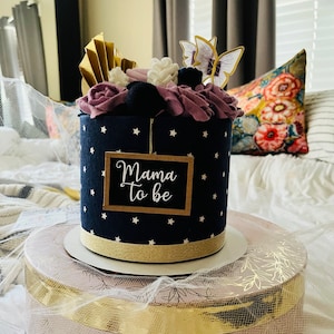 Astronaut Rocket Ship, Stars and Clouds in Outer Space Diaper Cake ...