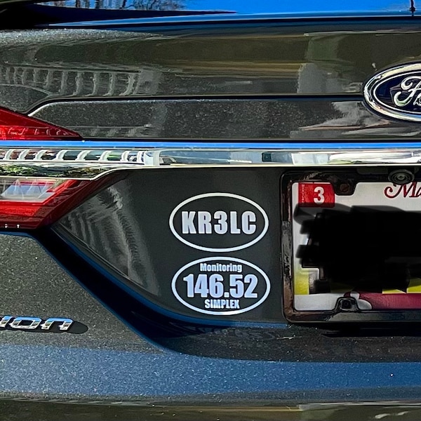 Monitoring 146.52 Simplex Amateur Radio Removable Vinyl Decal - Ham ...