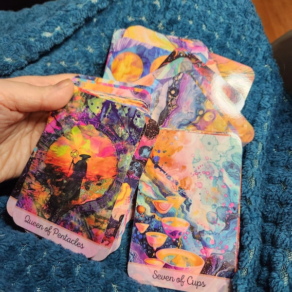 Christmas Unique Tarot Deck, Tarot Deck With No Guidebook, Custom 78 ...