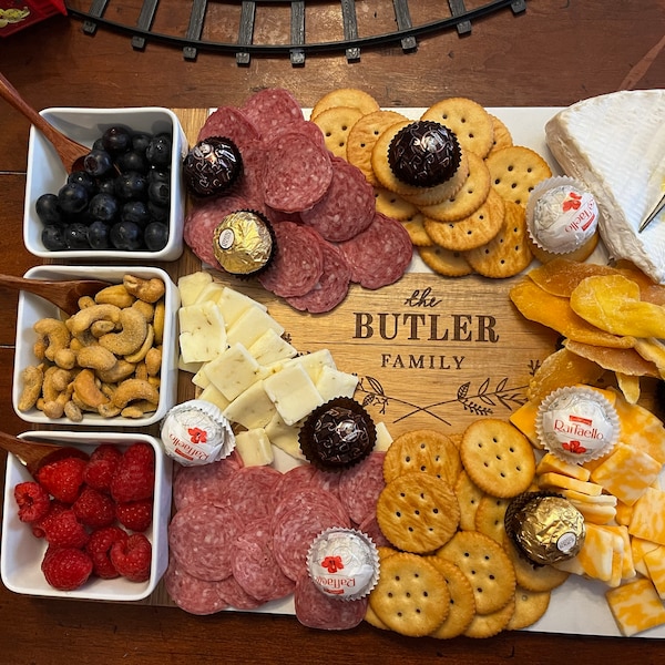 Personalized Charcuterie Board Cheese Board Hostess Gift for Couple ...
