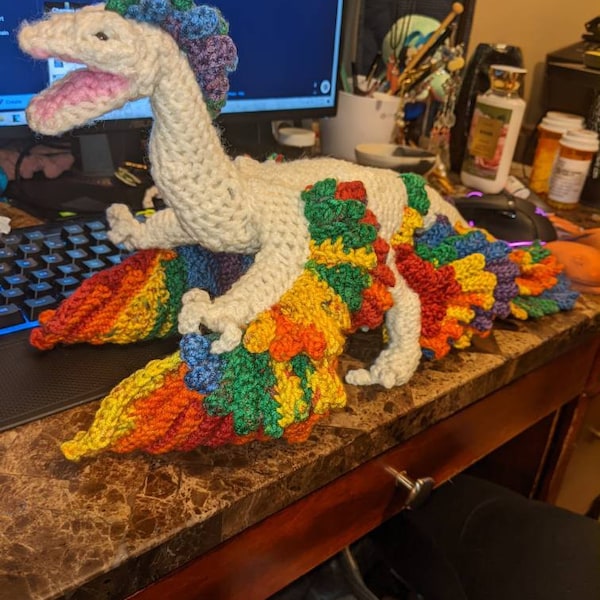 Microraptor Dinosaur Crochet Pattern by Crafty Intentions DIGITAL PDF ...