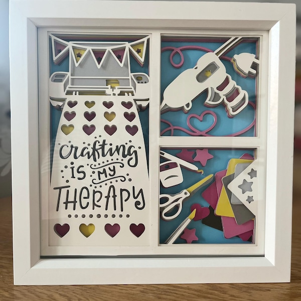 3D Layered Crafting SVG EPS, Create Crafter Shadow Box, Create 3D Svg ...