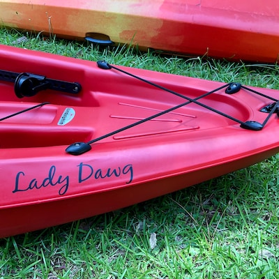 Custom Kayak Name Decal, Canoe Decals, Decals for Paddleboard ...