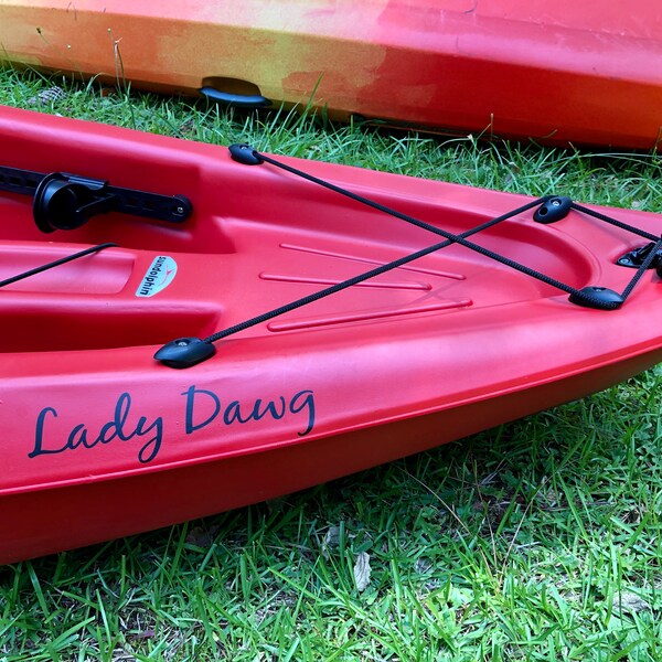 Custom Kayak Name Decal, Canoe Decals, Hull ID , Personalized Kayak ...