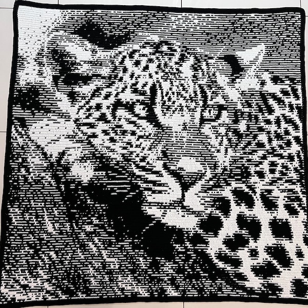 Spotted - Overlay Mosaic Crochet Leopard - Pattern Only - Etsy