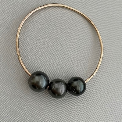 Mother/daughter Double Pearl Bangle Set... - Etsy