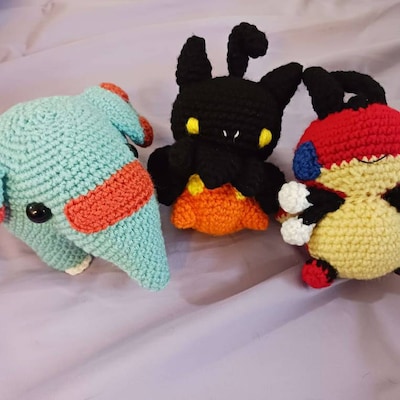 Crochet Porygon Inspired Chibi Pokemon - Etsy