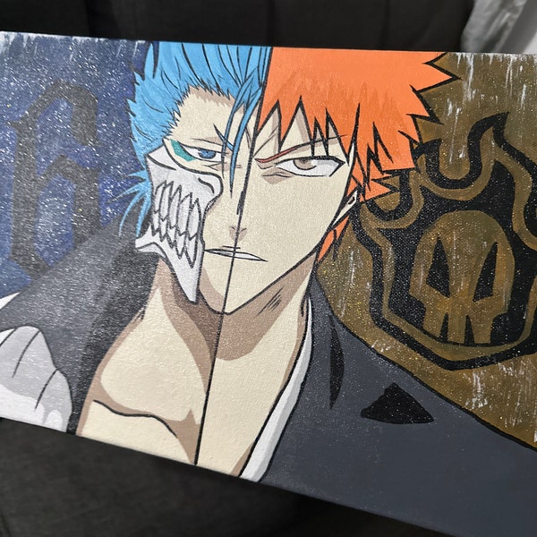 Handmade Manga Anime Canvas Painting - Etsy