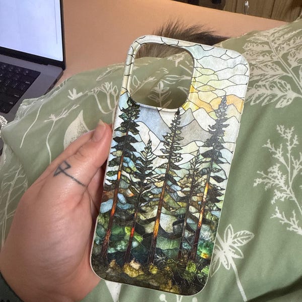 Wildflowers Biodegradable Phone Case With Embroidered Look, Stitched ...