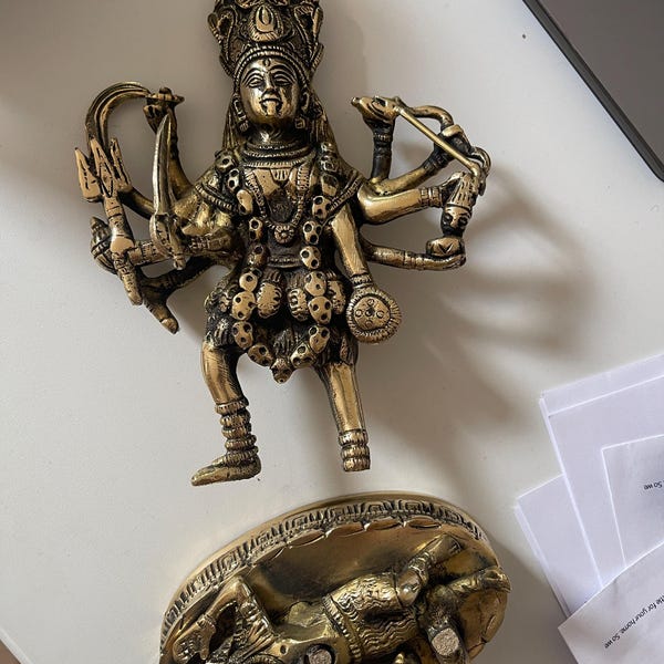 Kuber Maharaj Idol, Brass Kuber Statue. 12.cm Kuber Statue, Sitting ...