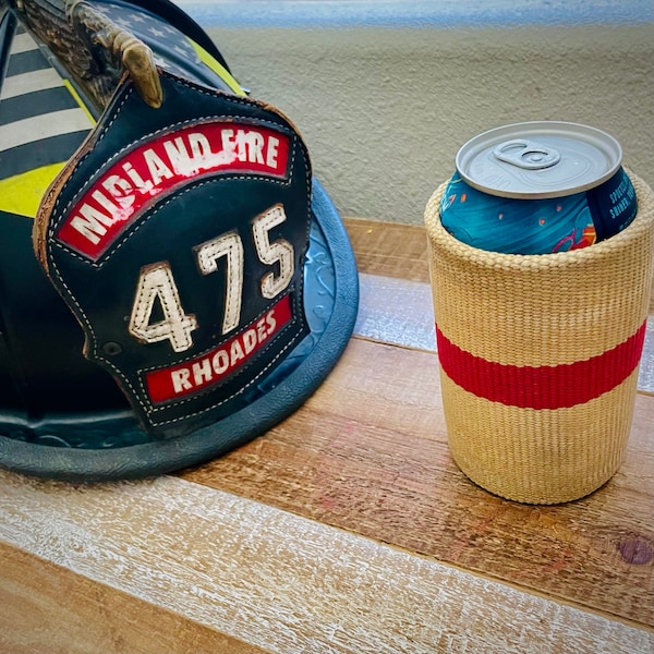 Fire Hose IAFF Firefighter Can Cooler - Etsy