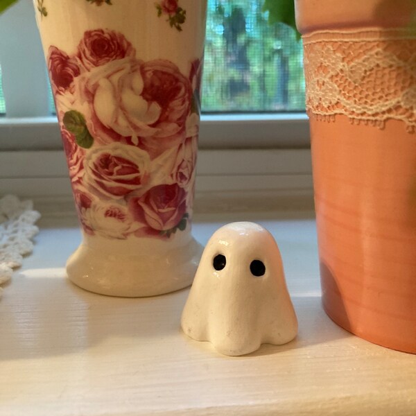 Tiny Clay Ghost Figure - Etsy