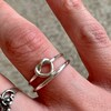 2 Friendship Knot Rings Set of Two Best Friends Rings Bridesmaid Ring ...