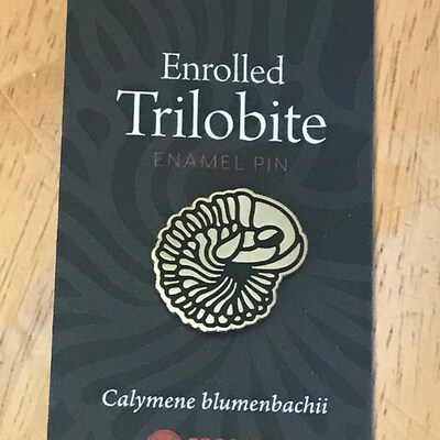 Trilobite Enamel Pin Science Pin Calymene Fossil Gift Gift for ...