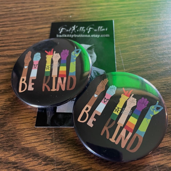 Be Kind Sign Language, Be Kind Sing Language Button Magnet, Trans Be ...