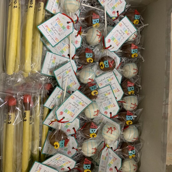 Teacher Appreciation Gift Tags, Thank You Gift Tags, Teacher Staff ...