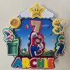 Personalised Super Mario Cake Topper 3D With Name and Age - Etsy