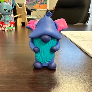 Disney Gnome/disney Inspired Stitch Gnome/ Handmade/ Gift/garden Gnome ...