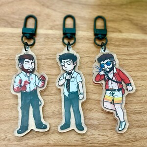 Catboy Glass Joe & Great Tiger Punch-out Acrylic Charms - Etsy