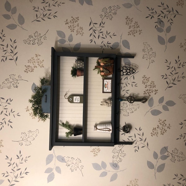 Watercolor Leaves Wall Pattern Kit- FLORAL WALL STENCILS Instead of ...