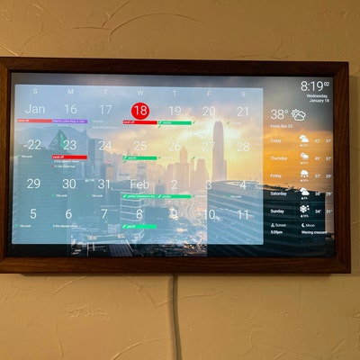 32 Touch Screen Digital Wall Display Smart Screen Wifi Calendar ...