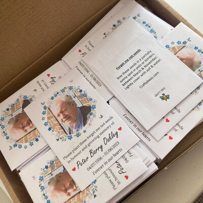 Personalised Teacher Forget Me Not Seed Gift End of Year - Etsy UK