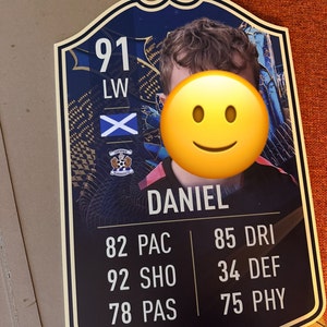 Personalised FIFA Card Football Gift ICON Father's Day FIFA 23 Football ...