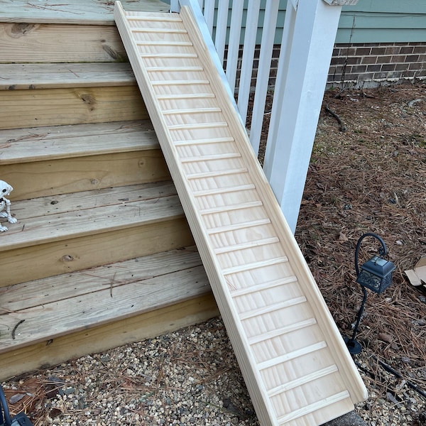 Outdoor Cat Ramp With Sides: Pressure-treated Pine, 10-70 Inches Long ...