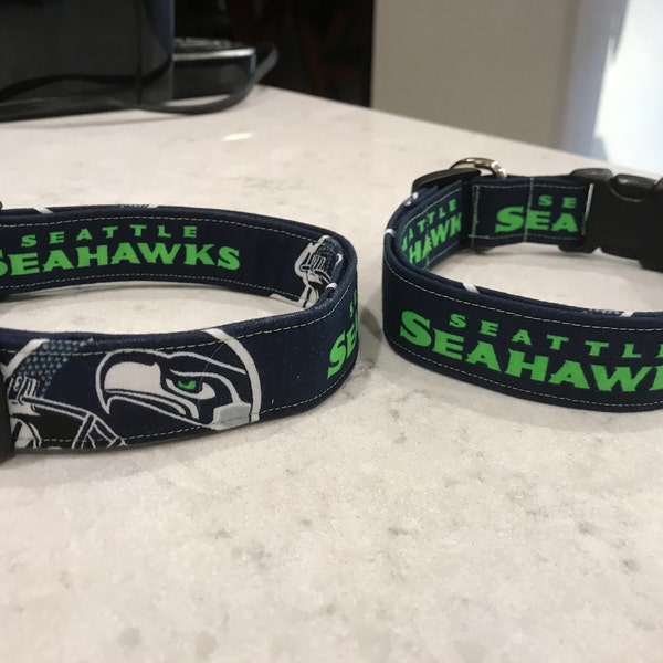 Seattle Seahawks Dog Collar - Etsy