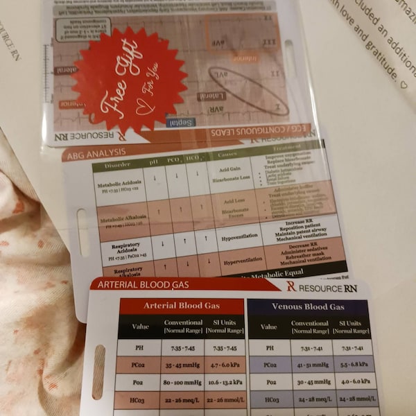 Lab Value and Order of Blood Draw Badge Card for RN, EMT, Phlebotomist ...