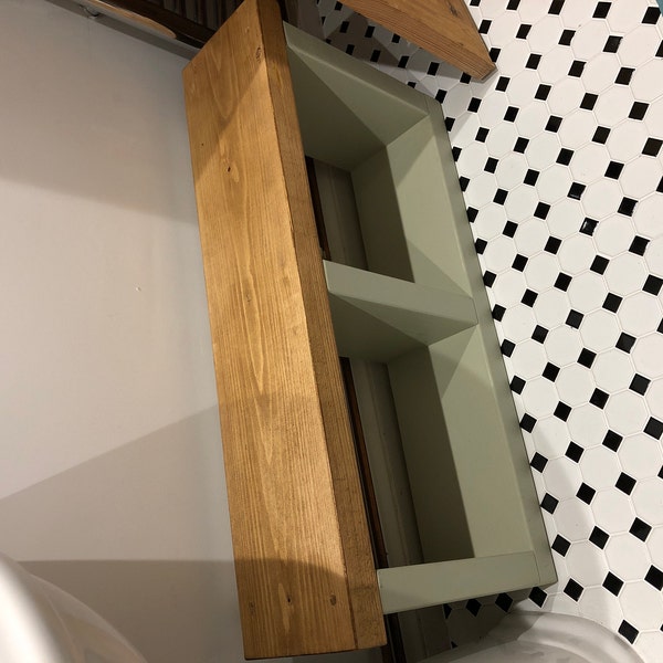 Solid Wooden Bench Seat Storage Unit Table - Etsy UK