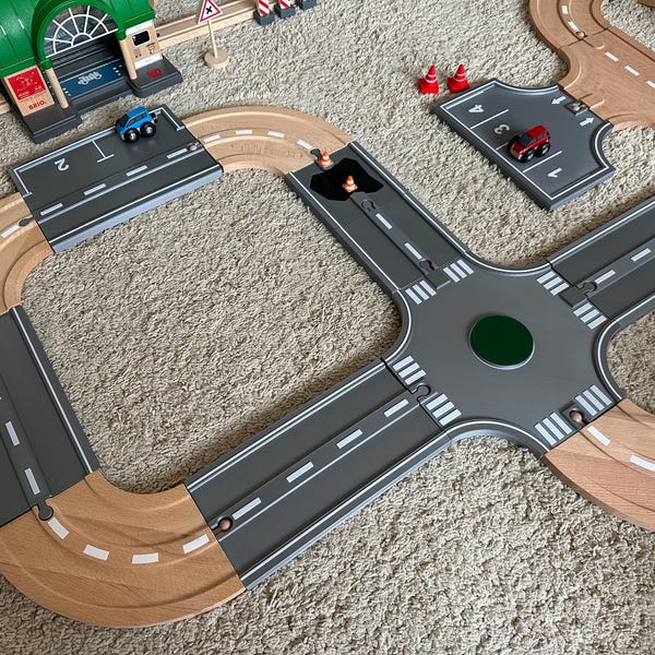 Strain Reliever Track for Wooden Train Sets - Compatible With BRIO and ...