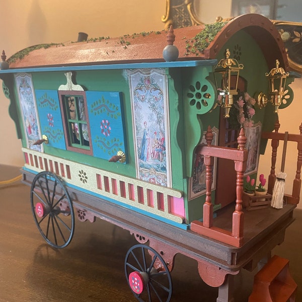 3D DIY MDF Model Kit Large Gypsy Caravan (vardo) - Scale Approx 1:12 - Etsy