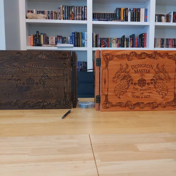 Custom Dungeon Master Screen | Wooden RPG Screen Gift | Table Top Games ...