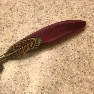 Dread Feather, Pendant With Feather, Natural Feather Jewelry - Etsy