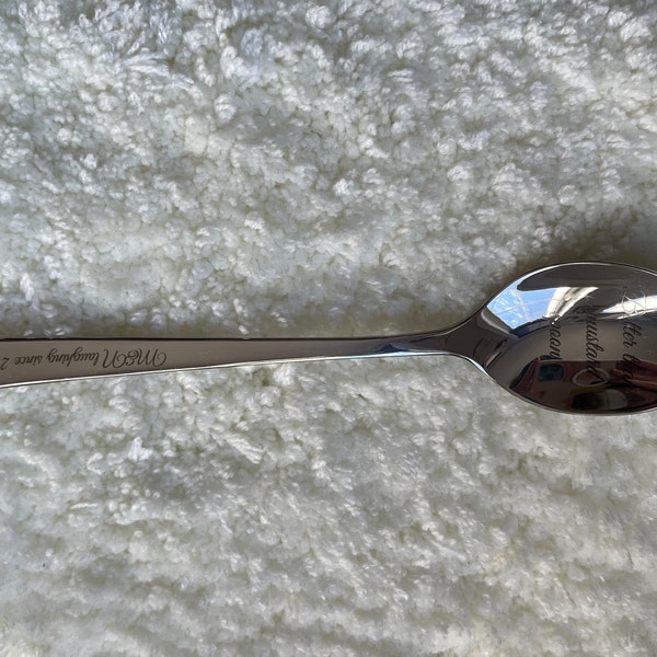 Custom Engraved Spoon With Text or Logo, Personalized Spoon, Engraved ...