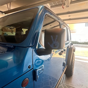 Alien Hand Wave Peace for Jeep Side Mirrors Wave Decal Set of 2 Hand ...