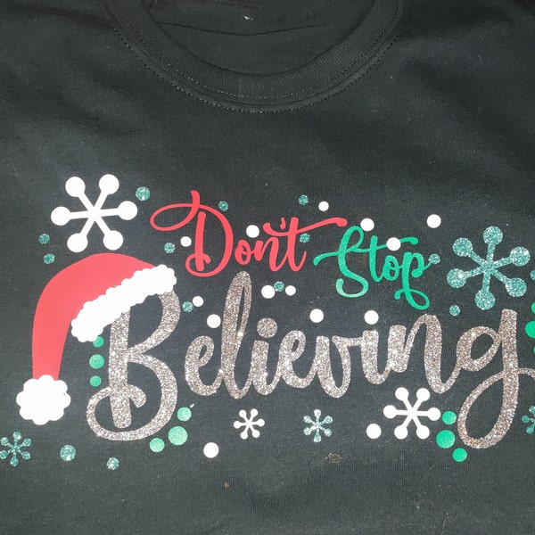Don't Stop Believing Svg, Believing Svg, Santa Svg, Christmas Svg ...