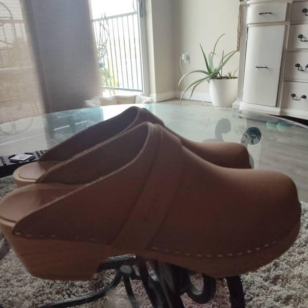 Swedish Classic Clogs With Wool Lining, Women Mules With Wool, Maguba ...