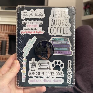 Iced Coffee and Books Bookish Decal Tea and Books Bookish Stickers ...