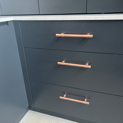 Copper Handles T Pull. Copper Drawer Pull. Cabinet Hardware. Copper ...