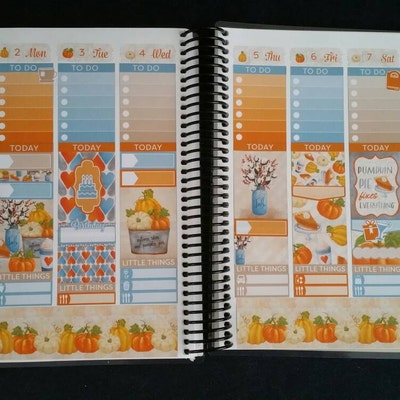 Printable Halloween Planner Stickers, October Weekly Planner Kit ...