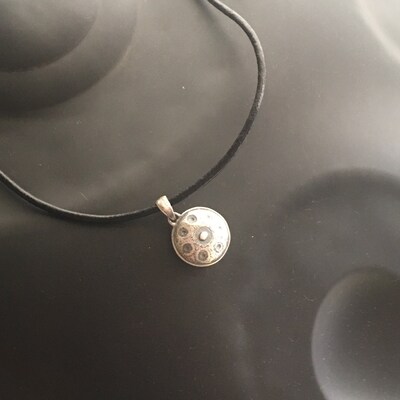 Handpan Pendpan-mini Pendant Necklace Sterling Silver Vintage Handmade ...
