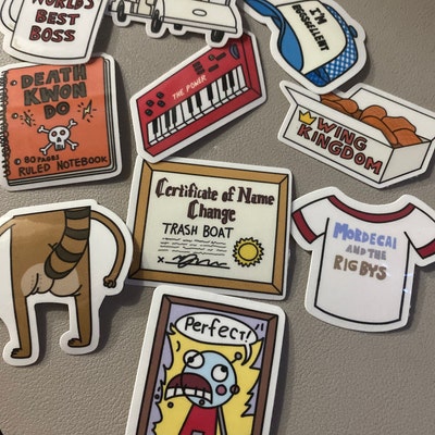 Regular Show Stuff Stickers 10 Pack Stinkostudio - Etsy