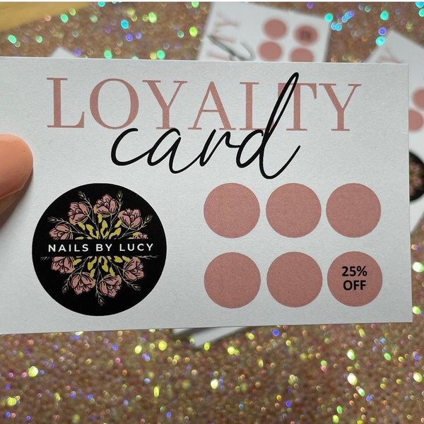 Logo Loyalty Cards for Small Businesses - Printed Loyalty Reward Cards ...